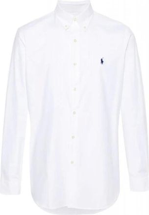 Ralph Lauren Homme, Chemises, Blanc, Taille: XL Stretch Poplin Shirt
