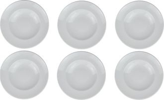 Retsch Arzberg Pastateller (weiß) mit Pastalöffel im Set Pasta Teller XXL - Ø 30cm (6er Set)