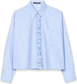 Luisa Cerano Femme, Blouses et Chemises, Bleu, Taille: 44 FR Chemises