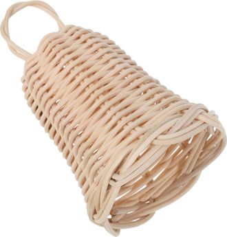 Cabilock Rattankugeln Deko Glocken F&uuml;r Weihnachten Rustikal H&auml;ngeglocken Bastelarbeiten Weihnachtsdeko Anh&auml;nger DIY Naturmaterialien Saisonale Dekoration