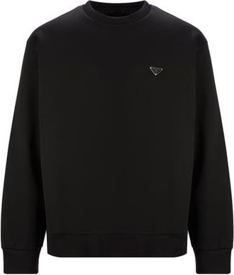 Prada Sweatshirt en coton m&eacute;lang&eacute;