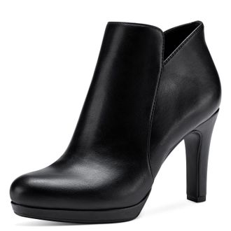 Tamaris Damen Klassische Stiefeletten, Frauen Stiefeletten,uebergangsschuhe,uebergangsstiefel,hoch,high Heel,Boots,Stiefel,Black MATT,39 EU