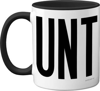 Stuff4 Lustige Tassen f&uuml;r M&auml;nner und Frauen - C UNT Tasse - Lustige Sarkastische Slogan Geschenke f&uuml;r Arbeitskollegen, C*nt Grob Unh&ouml;flich Neuheit Witz Gag G