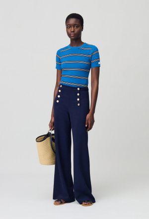 Claudie Pierlot Pantalon droit &agrave; pont