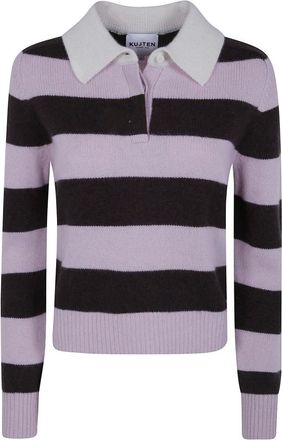 Kujten Kujten, Femme, Pulls, Multicolore, Taille: 40 FR Royce Polo Col Ray&eacute;