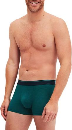 CALIDA Herren Trunk gr&uuml;n Baumwolle gestreift