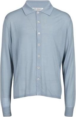 Our Legacy Cardigan droit uni en laine