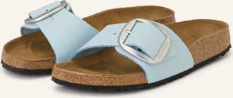 Birkenstock Pantoletten Madrid Big Buckle blau