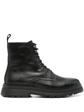 Marc O'Polo Bikerstiefel aus Leder - Schwarz