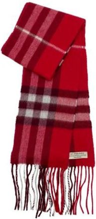 Burberry Pre-owned Vintage Scarf - Femme - Pre-owned - Rouge - Taille: ONE Size