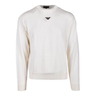Emporio Armani Rundhals-Strickware - - Knitwear - Herren - Wei&szlig; - 2XL