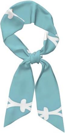 Generic &Eacute;charpe dart g&eacute;om&eacute;trique pour femme - &Eacute;charpe pour sac &agrave; main - Bandeau marocain en satin de soie - Pour le sport, le yoga et le visage