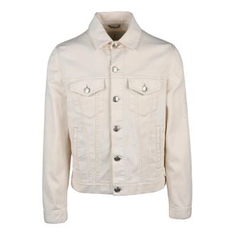 Brunello Cucinelli Homme, Vestes, Beige, Taille: XL Veste en denim ajust&eacute;e