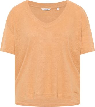 Mustang Jeans Damen Style Evergreen T-Shirt, Pastry Shell 3374, M EU