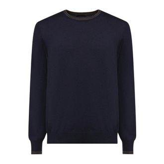 Fay Round-Neck Strickwaren - - Knitwear - Herren - Blau - S