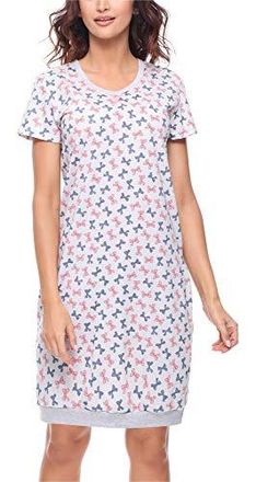 Merry Style Chemise de Nuit V?tement dInt&eacute;rieur Femme MS10-184 (M&eacute;lange N?ud, XL)