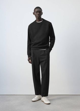 Mango Sweat-shirt 100 % coton regular-fit noir - Homme - XXL - MANGO MAN
