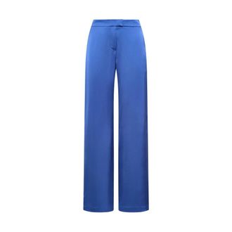 Maliparmi Maliparmi, Femme, Pantalons, Bleu, Taille: 42 FR Shiny Cady Pantalons