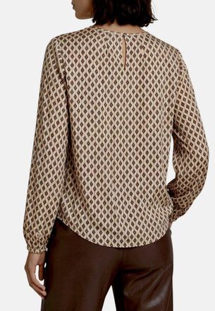 Zero Satinbluse Damen mit Print