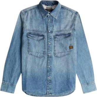 G-Star Homme, Chemises, Bleu, Taille: S Veste en jean