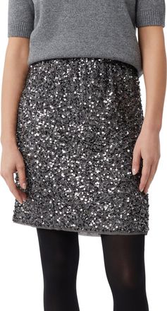 Comma Kurzer Paillettenrock