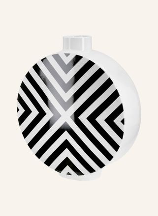 Gilde Vase Chevron schwarz
