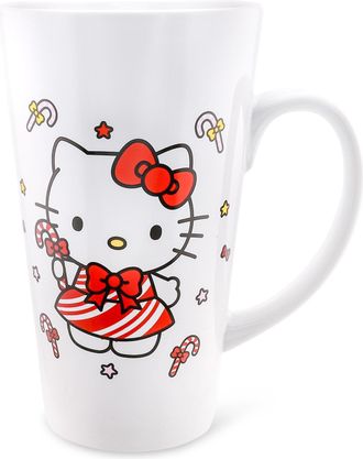 Silver Buffalo Hello Kitty Tasse, Motiv Zuckerstange, 473 ml, Keramik