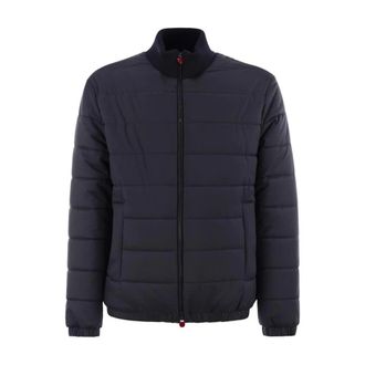 Kiton Homme, Vestes, Bleu, Taille: 2XL Veste Bomber Matelass&eacute;e