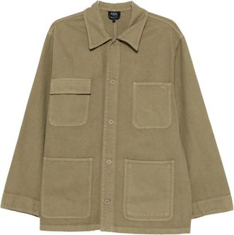 A.P.C. A.p.c., Homme, Vestes, Vert, Taille: L Veste L&eacute;g&egrave;re