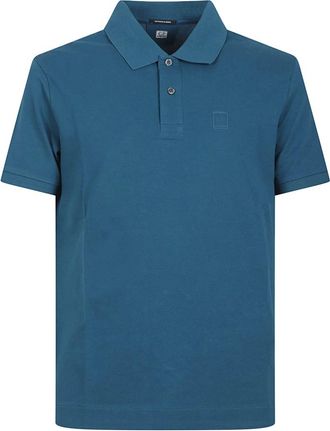 C.P. Company C.p. Company, Homme, Tops, Bleu, Taille: S Metropolis Stretch Piqu&eacute; Polo