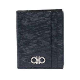 Ferragamo Homme, Accessoires, Bleu, Taille: ONE Size Porte-cartes Gancini en cuir