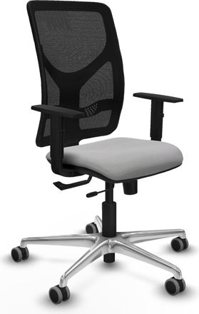 Piqueras y Crespo Schreibtischstuhl, verstellbare Armlehnen, h&ouml;henverstellbare Lendenwirbelst&uuml;tze, ausgestattet mit Syncro/Traslack und Schneideschaum, mit Rollen 65 mm