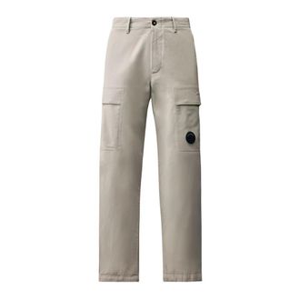 C.P. Company C.p. Company, Homme, Pantalons, Gris, Taille: XL Pantalon Cargo Regular en Satin Stretch
