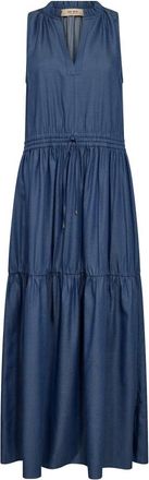 Mos Mosh MOS Mosh, Femme, Robes, Bleu, Taille: 36 FR Robe en Denim Bleu Moyen