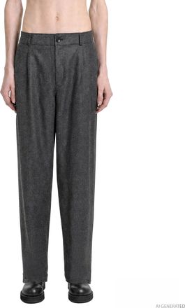 Comme Des Gar&ccedil;ons Pleated Wool Trousers