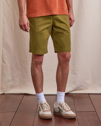 Faguo Bermuda kaki fonc&eacute; coton