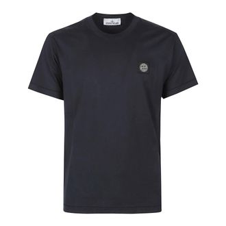 Stone Island Homme, Tops, Bleu, Taille: L Logo T-Shirt