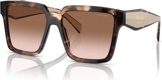 Prada 0PR 24ZS 56 07R0A6 Lunettes de soleil unisexes pour adultes Multicolore Taille unique