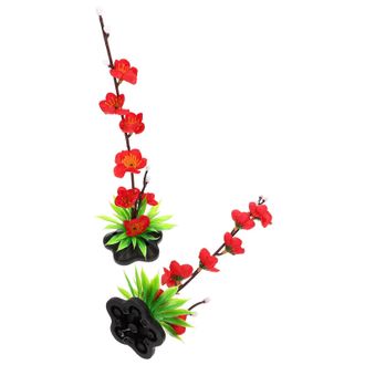 Angoily 2 Stück Sashimi Blossom Dekoration Japanische Sushi Teller Blütendeko Leichtes Tragbares Tablett für Sushi Präsentation und Fotorequisiten Praktische 