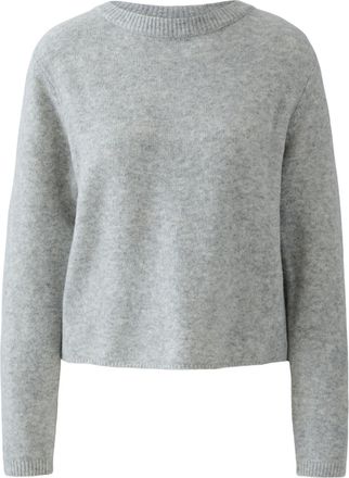 Oui Damen Pullover lässig geschnitten Uni