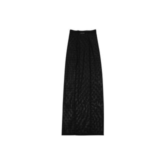 Marine Serre Plumetis Moon Mesh Flock Maxirock - - Skirts - Damen - Schwarzk - XS