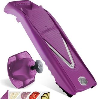 Börner Coupe-Légumes Börner V5 (Set de Base) - Mandoline en V pour tranches de 4 épaisseurs - Trancheuse avec lame en acier inoxydable - Mandoline réglable p