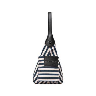 Marc Jacobs Sac The Stripe Canvas Belted en coton et lin