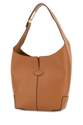 Tod's Womens Sacca Shoulder Bag Brown Calf