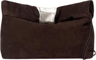 Staud Staud, Femme, Sacs, Brun, Taille: ONE Size Cuff Suede Clutch