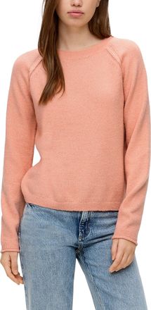 QS by s.Oliver Strickpullover mit Rollsaum
