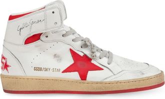 Golden Goose Homme, Chaussures, Blanc, Taille: 45 EU Sky-Star High-Top Baskets
