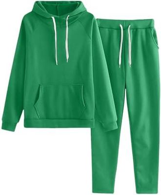 Generic Survêtement complet 2 pièces pour femme avec cordon de serrage et manches longues pour femme, sweat-shirt et pantalon de jogging, vêtements de sport p
