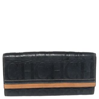 Carolina Herrera Pre-owned Canvas portemonnaies - - Pre-owned - Damen - Blau - ONE SIZE