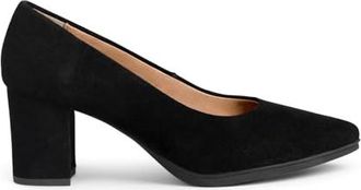 miMaO Escarpins pour Femme à Talon Moyen en Daim Noir, EU 41